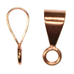 Copper Bail With Closed Ring 14x5mm pkg of 10 910CU-03 - Etsy