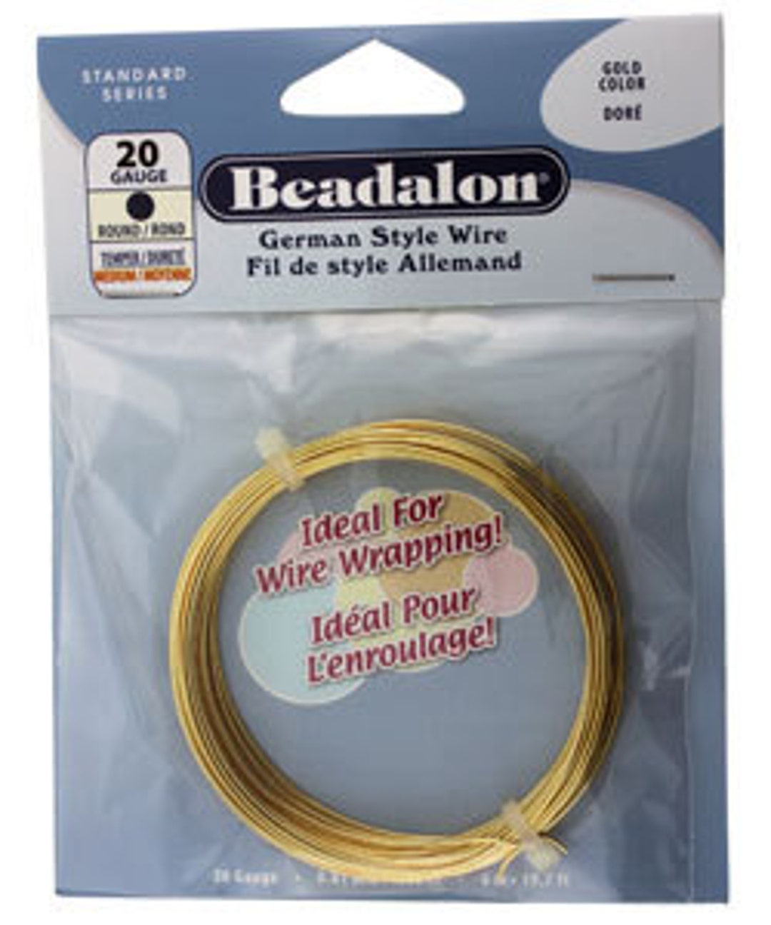 German Style Wire 20ga Round Gold Color 6 Meter Coil WR5520G - Etsy