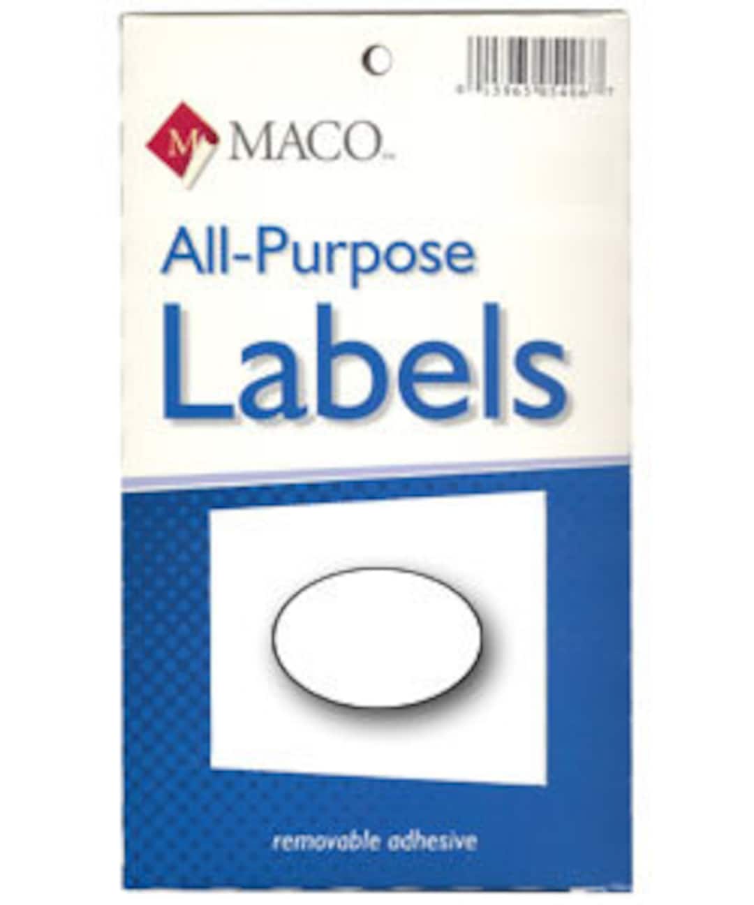 Oval White Adhesive Labels 1/2 X 3/8 pkg of 1000 - Etsy