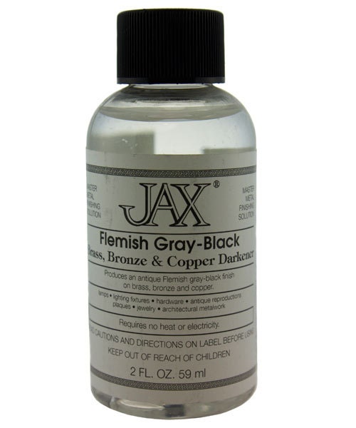 Jax Flemish Gray-Black for Copper Brass & Bronze 2oz Bottle | Etsy