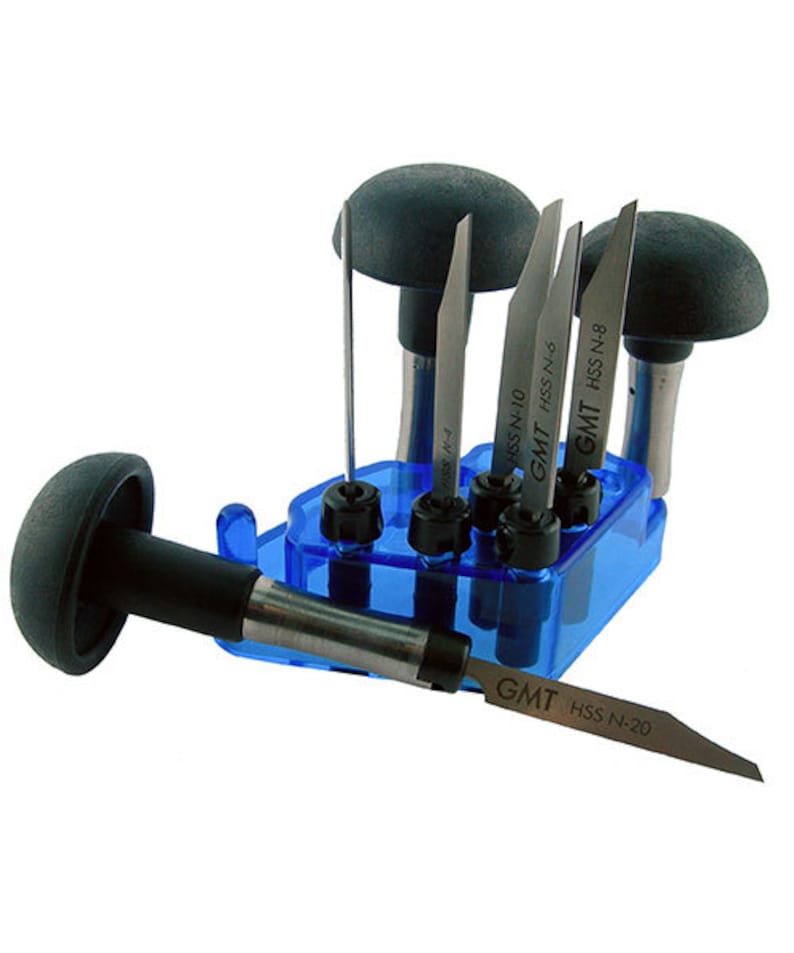 GRS Graver Kit With 6 Gravers and 3 Graduated Quickchange Handles ...