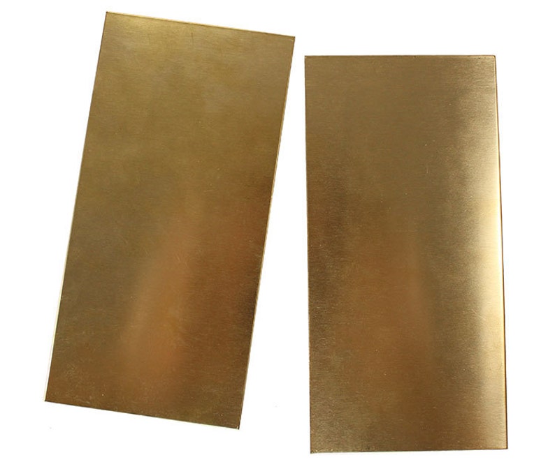 Red Brass Sheet 18ga 3 X 6 1.02mm Thick pkg of 2 - Etsy