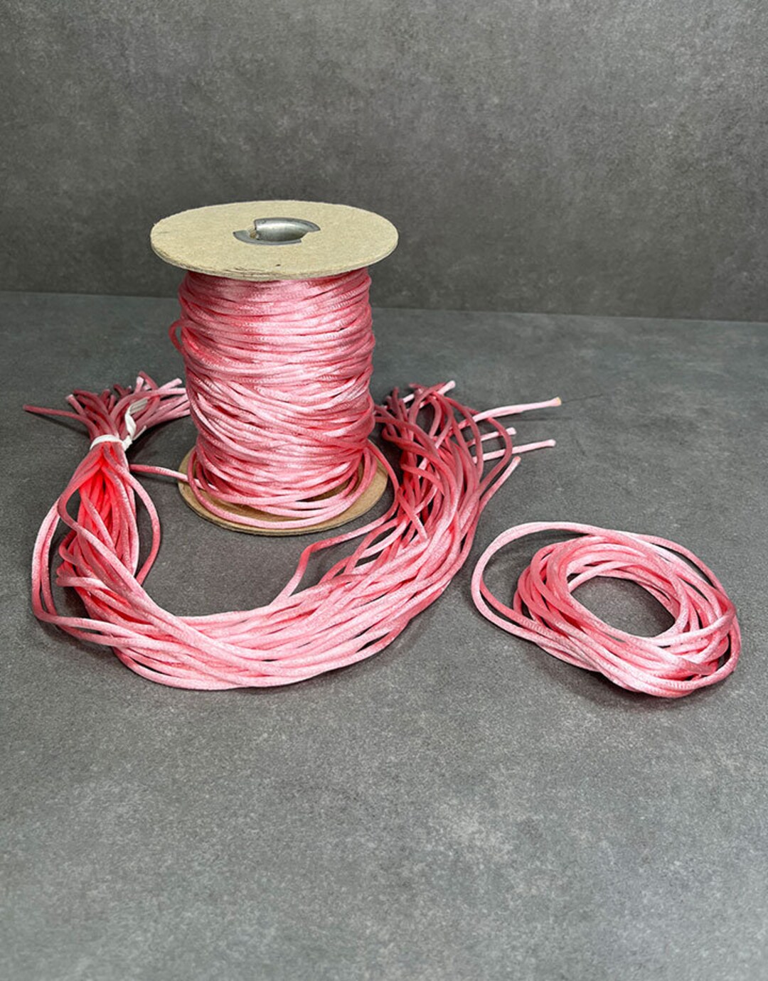 Pink 3mm Satin Rat Tail Cord *choose Length* **CLOSEOUT** - Etsy