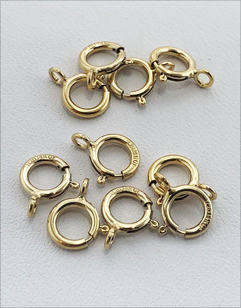 Gold Filled Spring Ring 6.mm Standard pkg of 10 911F-04 - Etsy