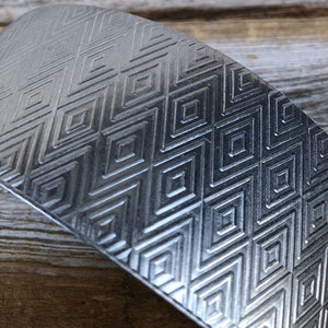 Patterned Aluminum Sheet "triangle Herringbone" 2" X 6" 20ga (ASP4220 ...