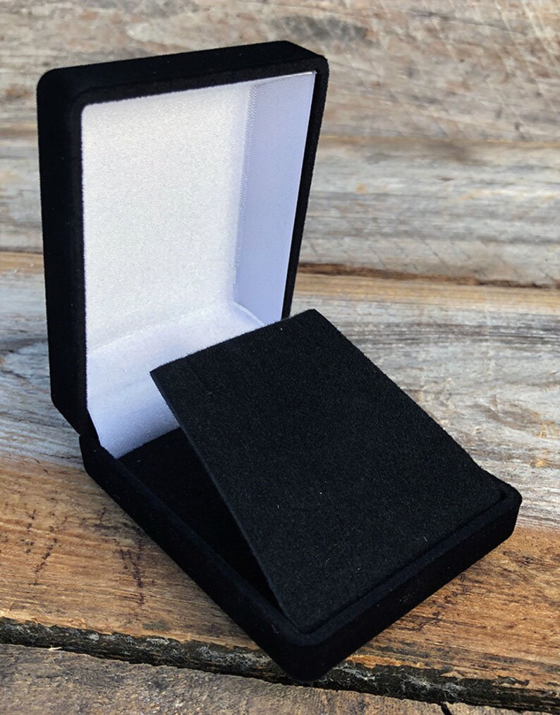 Black Value Velvet Small Pendant Box pkg of 6 DBX1215 | Etsy