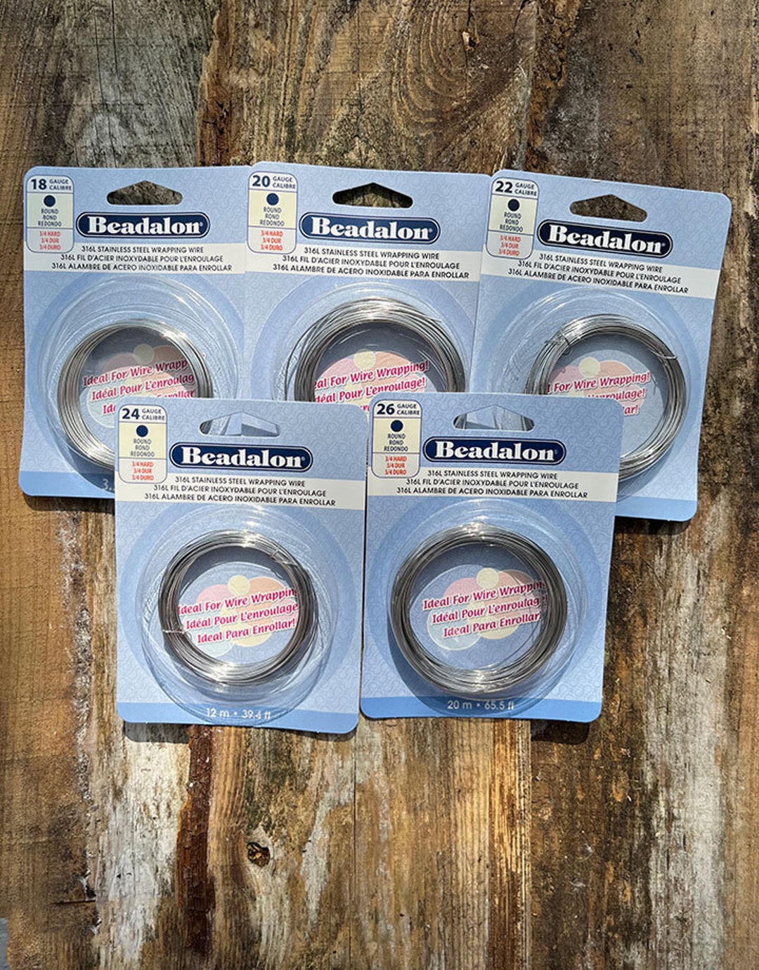 Stainless Steel Round Wire Coil From Beadalon LRWXX choose Size ...