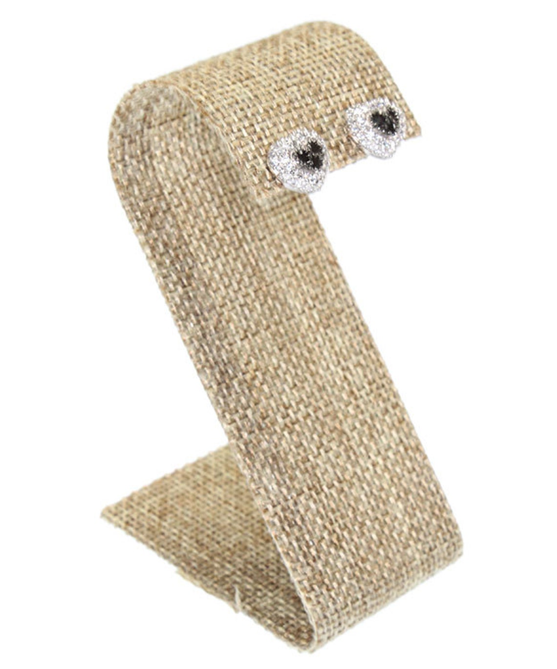 Burlap Double Earring Stand 1-1/2 X 2-1/8 X 3-1/4 (pkg of 3) (DER3293 ...
