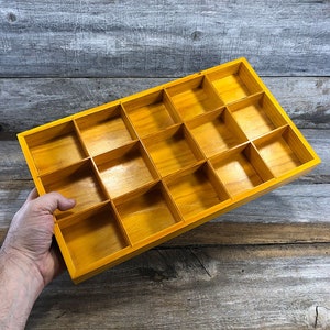 Wood Tray With 15 Compartments (DTR2015) - Etsy