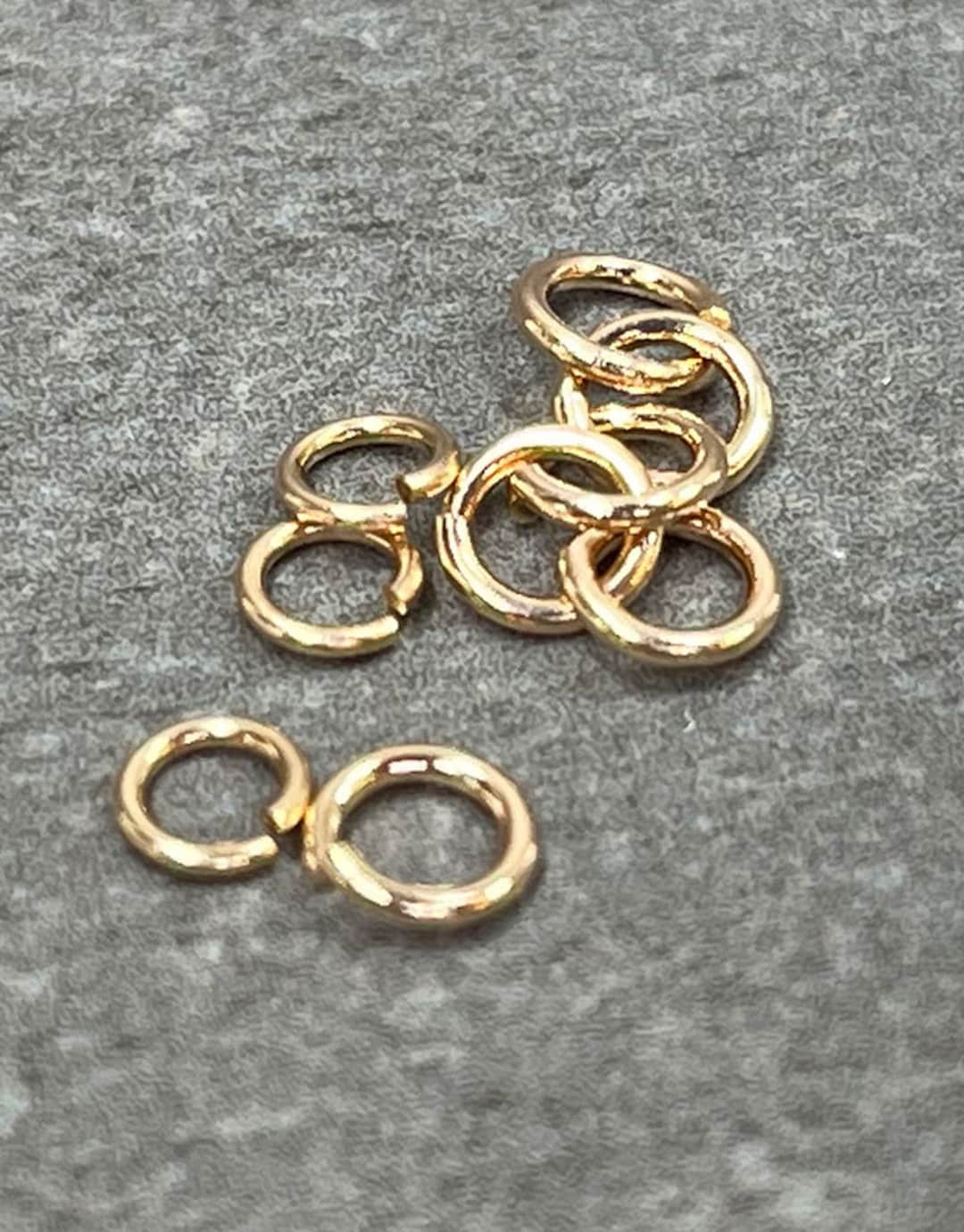Jump Ring 10KY Gold (900-XX-10K) **choose Size** - Etsy
