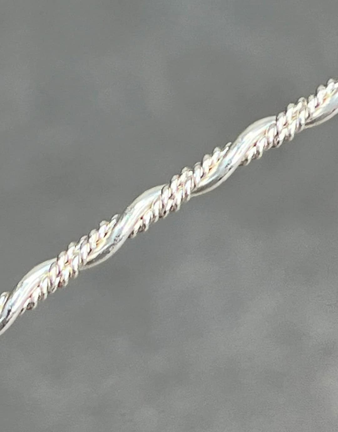 Sterling Silver Smooth and Beaded Twist-pattern Wire 2.3mm, 11ga (SPW21 ...