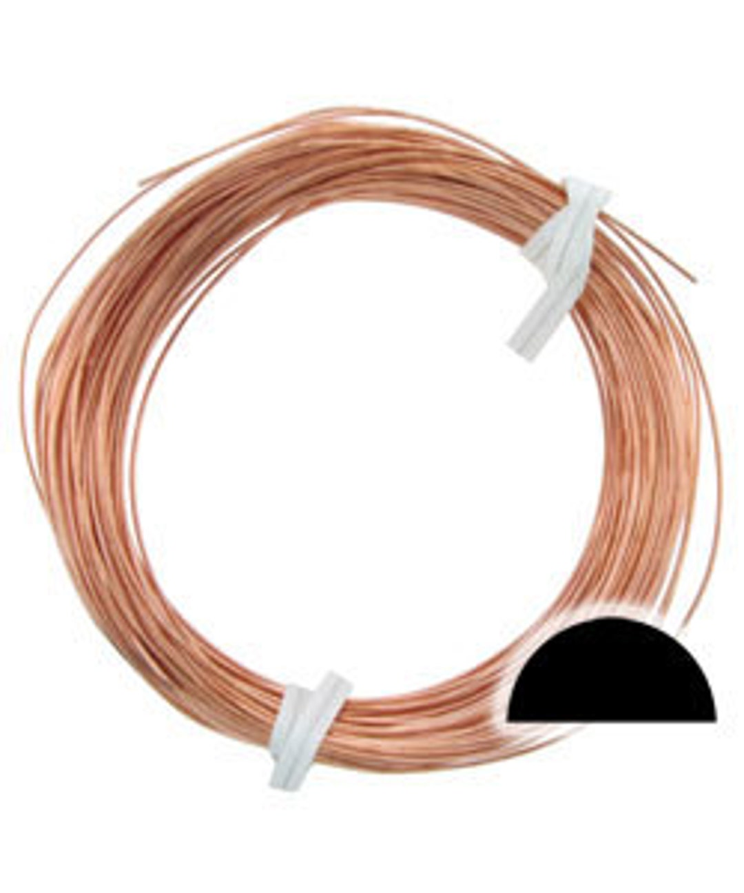 Copper Wire Half Round 20ga 0.81mm Soft (approx. 120ft) (CHRW20) - Etsy