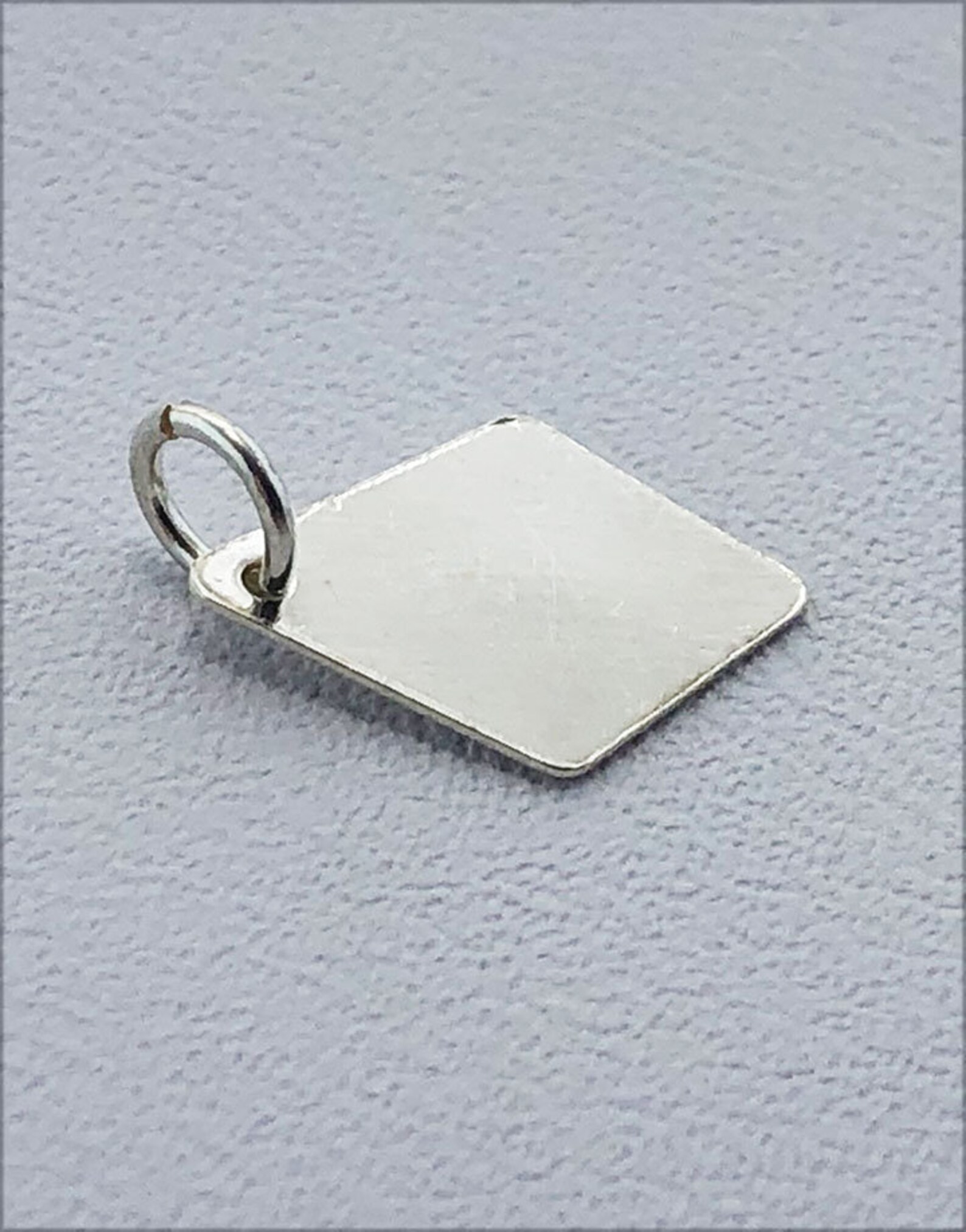 Sterling Silver Chain Tag Stamped 925 Kite Shape 7.7x11mm with | Etsy