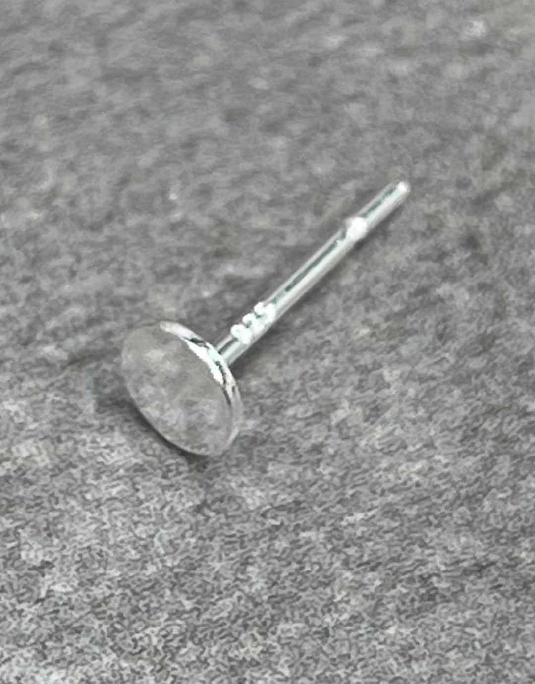 Terling Silver Earring Post With 4mm Pad (pkg of 10) (902S-43) - Etsy