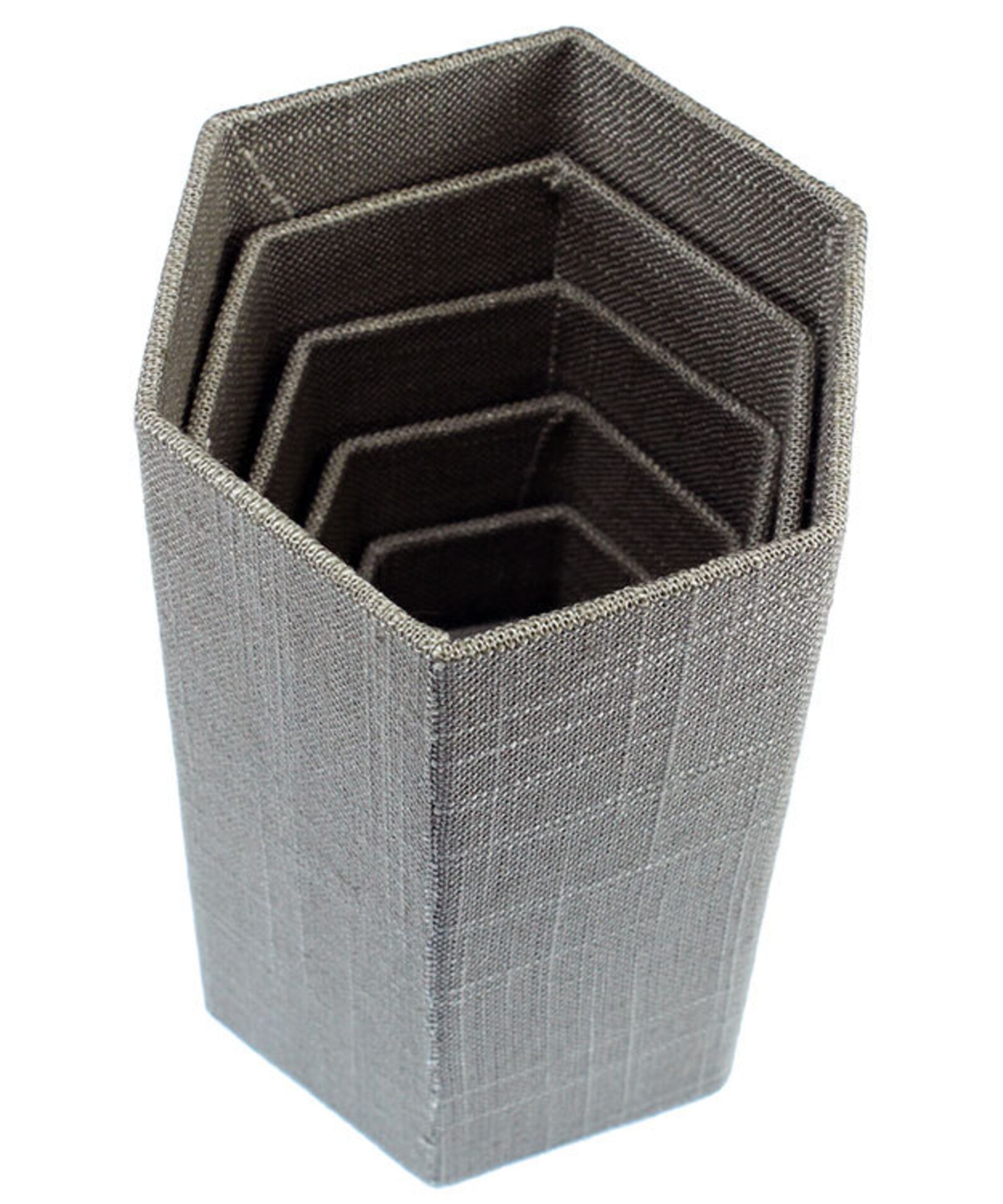 Grey Linen Stackable Riser Set of 6 From 1-1/4 to - Etsy