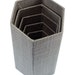 Grey Linen Stackable Riser Set of 6 From 1-1/4" to 6-1/4" High (DIS7513 ...