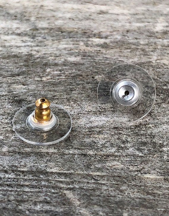 Comfort Clutch Earring Backs Yellow Base Metal pkg of 100 - Etsy