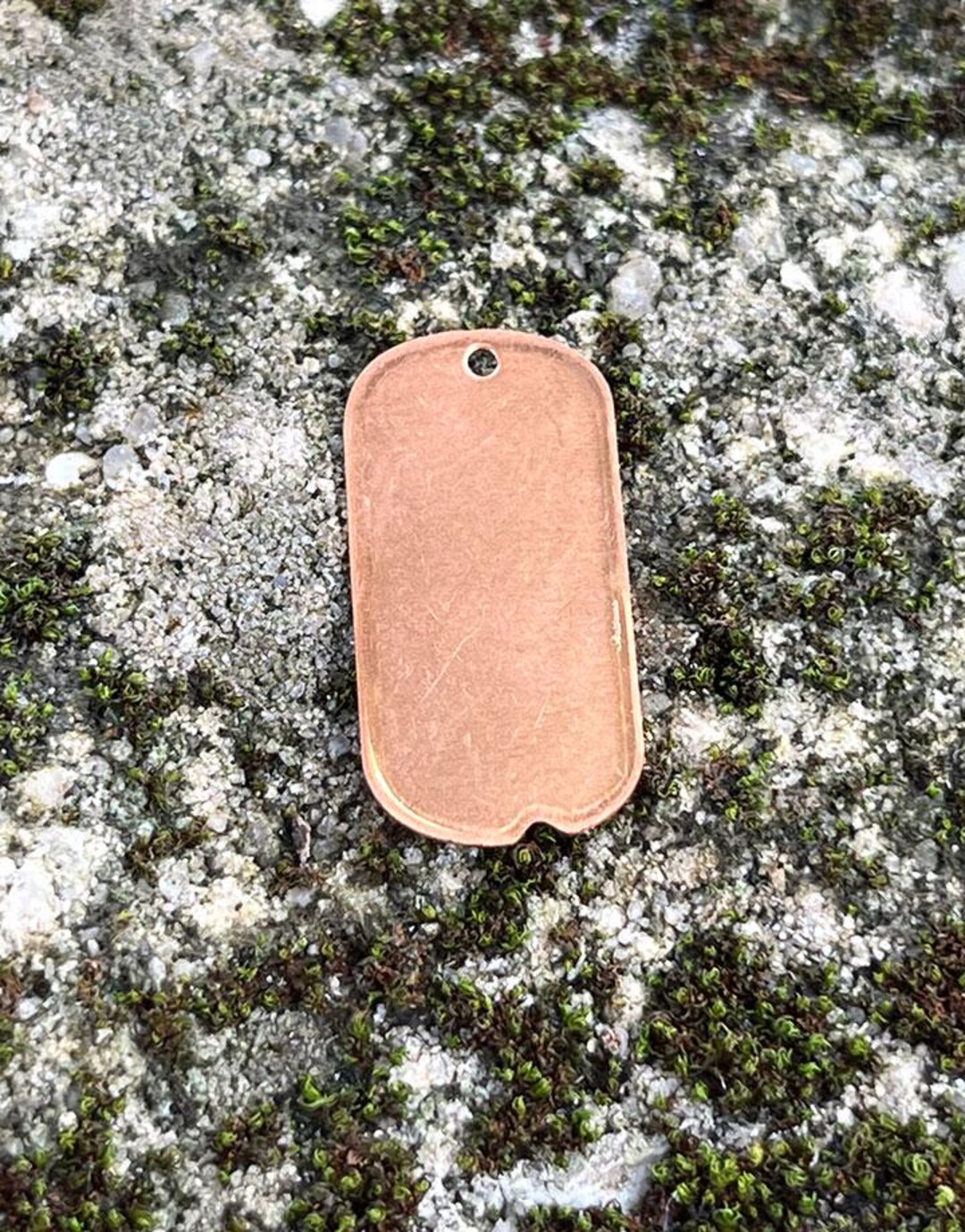 Copper Shape Dog Tag With Hole 3/4x1/2 24ga pkg of 6 MSC37424 - Etsy