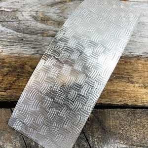 Patterned Sterling Silver Sheet "basket" 2" X 6" (choose 18 Thru 24ga ...