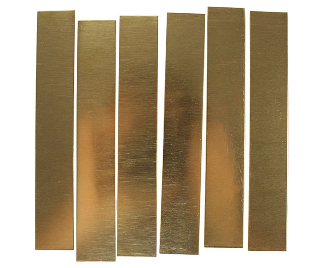 Red Brass Sheet 26ga 1" X 6" 0.41mm Thick (pkg of 6) (BS26-1) - Etsy