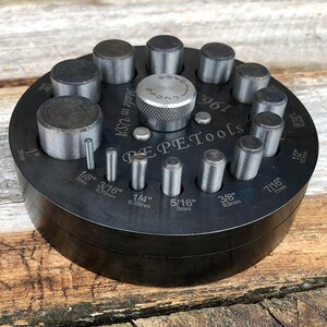 Disc Cutter Set of 14 Different 1/8" to 1" by PEPE Tools (25.198) - Etsy