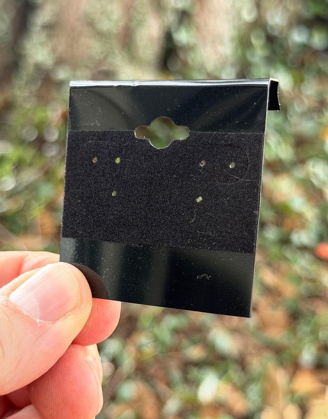 Hanging Earring Cards Black 1-1/2