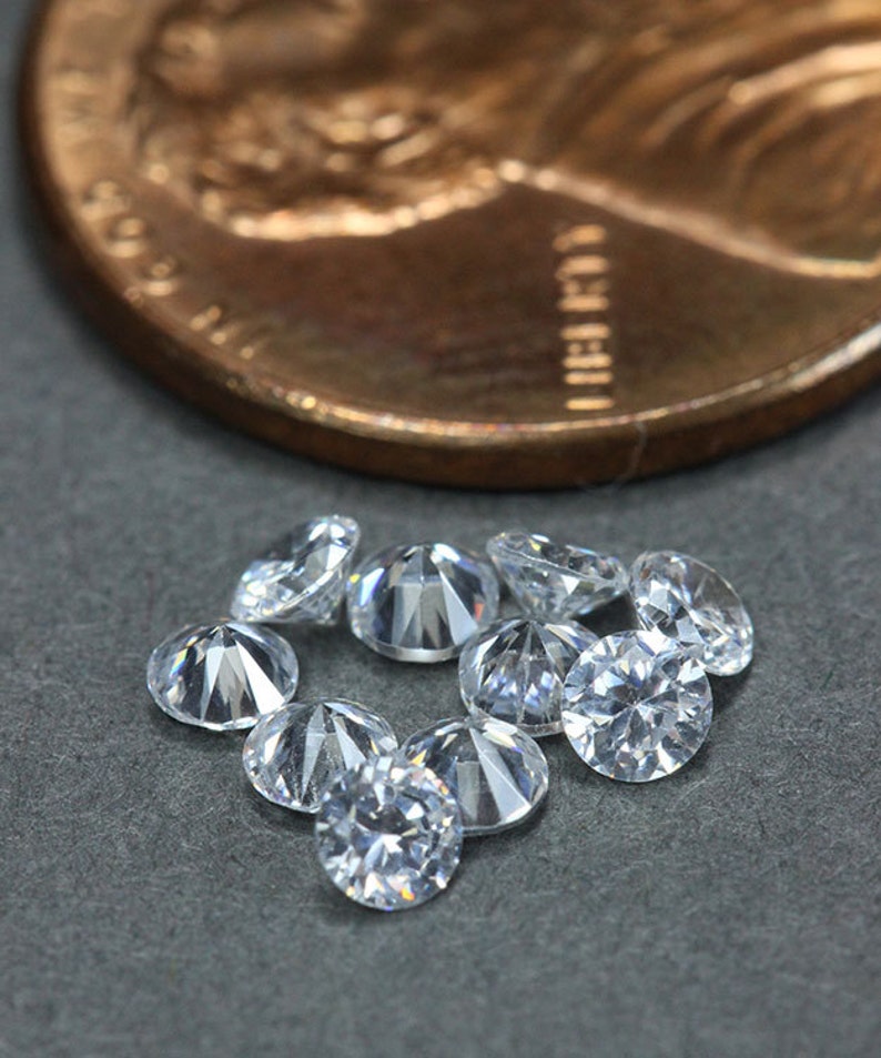 Cubic Zirconia Round 2.75mm pkg of 10 CZRD2.75 - Etsy