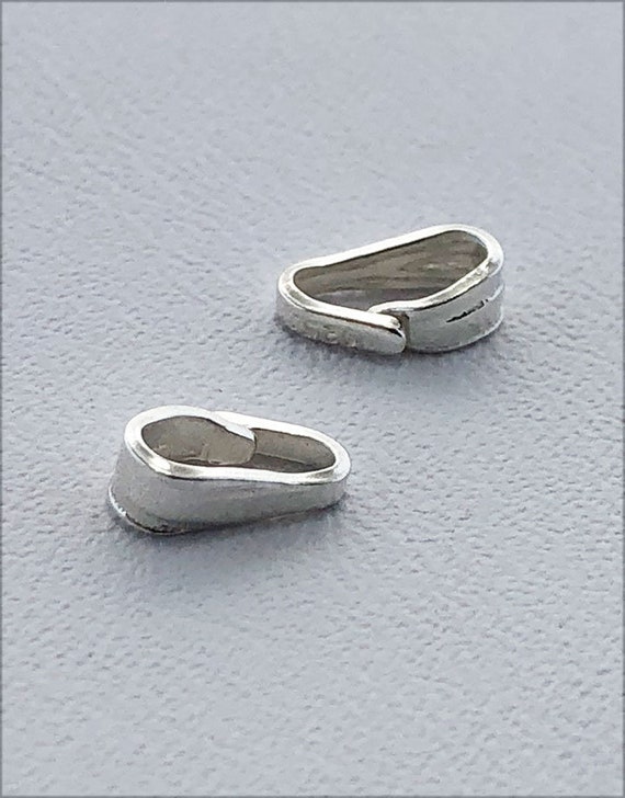 Sterling Silver Clip On Bail 2.7mm Opening 6.5mm Height Pkg | Etsy
