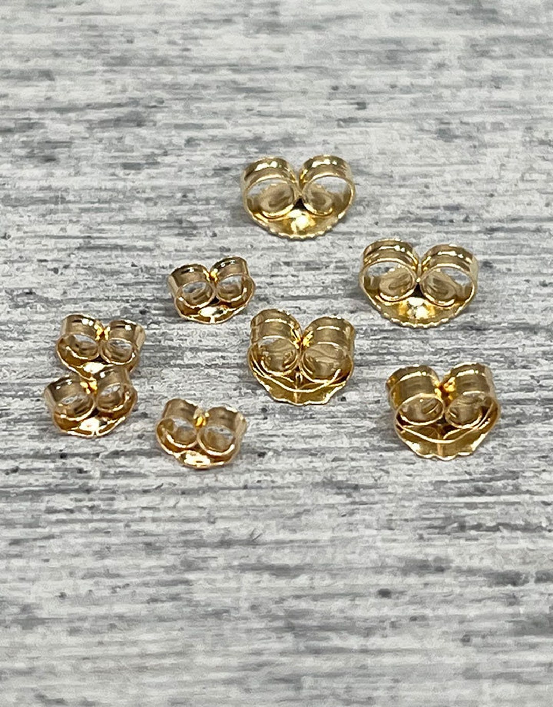 Friction Earring Backs 14K Gold (909-0X) **choose Size** (sold per ...