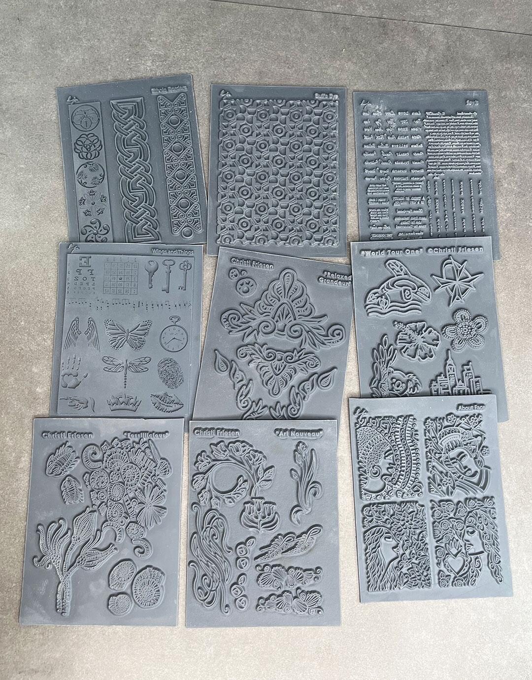 Rubber Texture Stamps (PN47XX) *choose Design** - Etsy