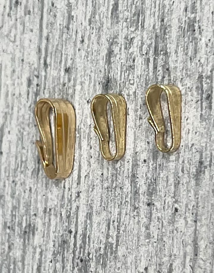 Clip on Bails 14K Gold (910-1X) **choose Size** - Etsy