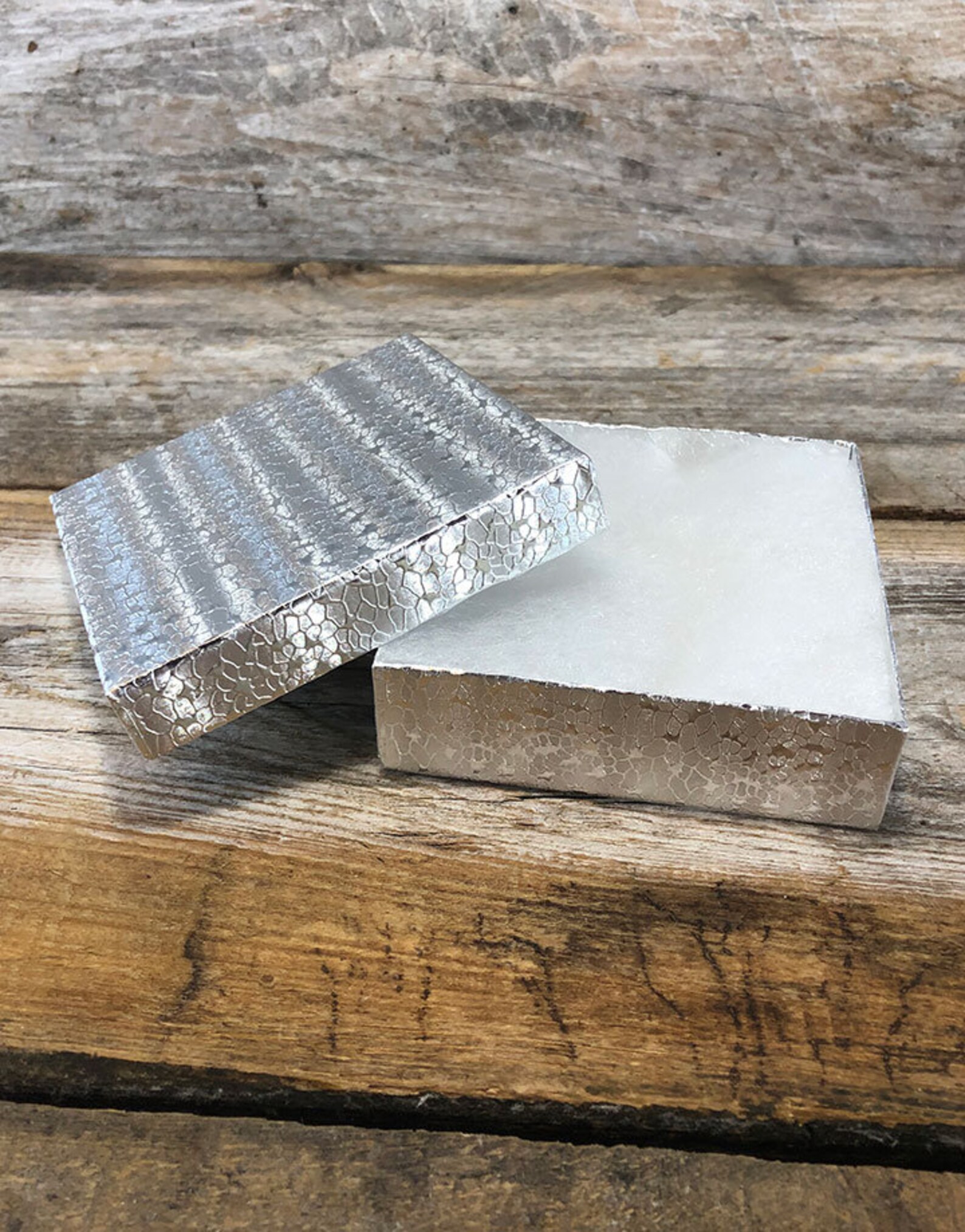 cotton-filled-silver-foil-box-3-1-2-x-3-1-2-pkg-etsy