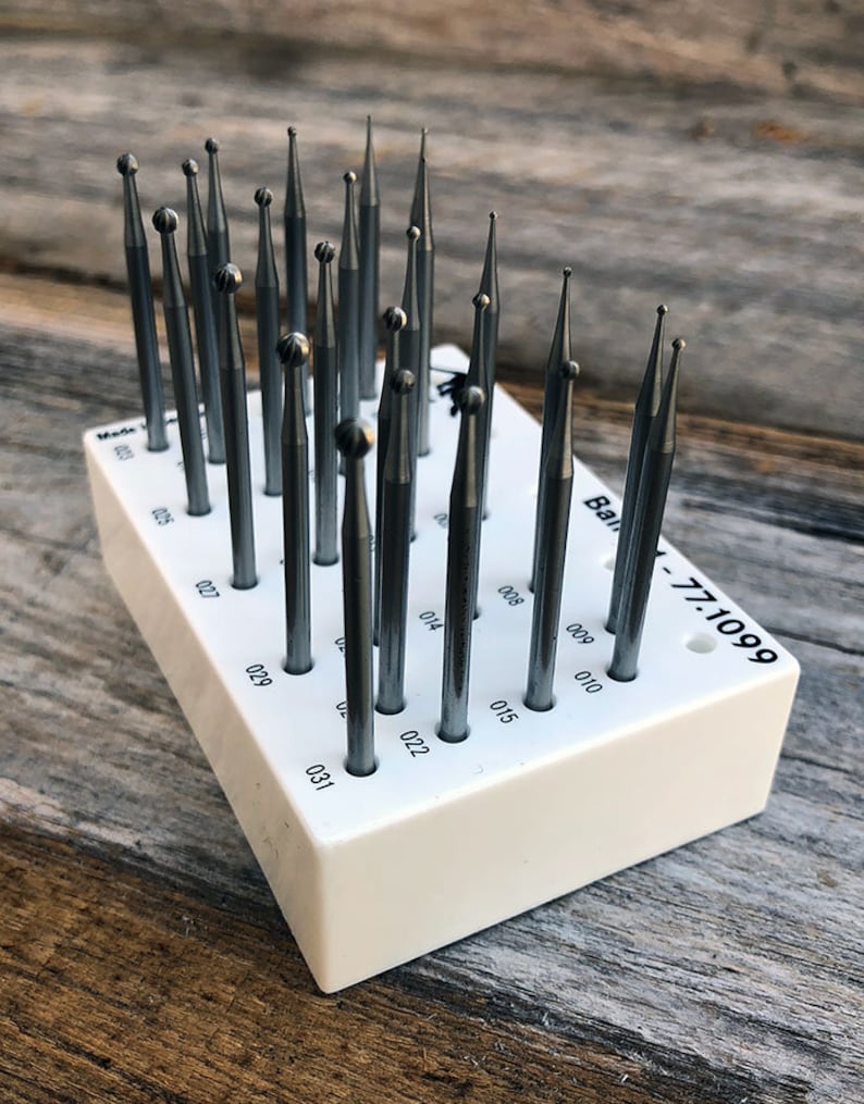 Round Bur Set Tungsten/vanadium 24 Pcs .4 to 3.1mm (77.1099) - Etsy
