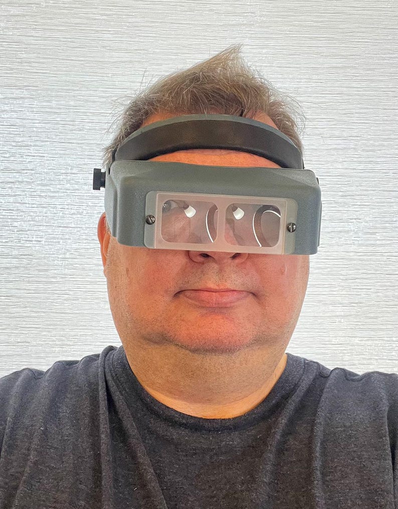Optivisor LX Headband Magnifier (choose Your Magnification) (EL50X) - Etsy