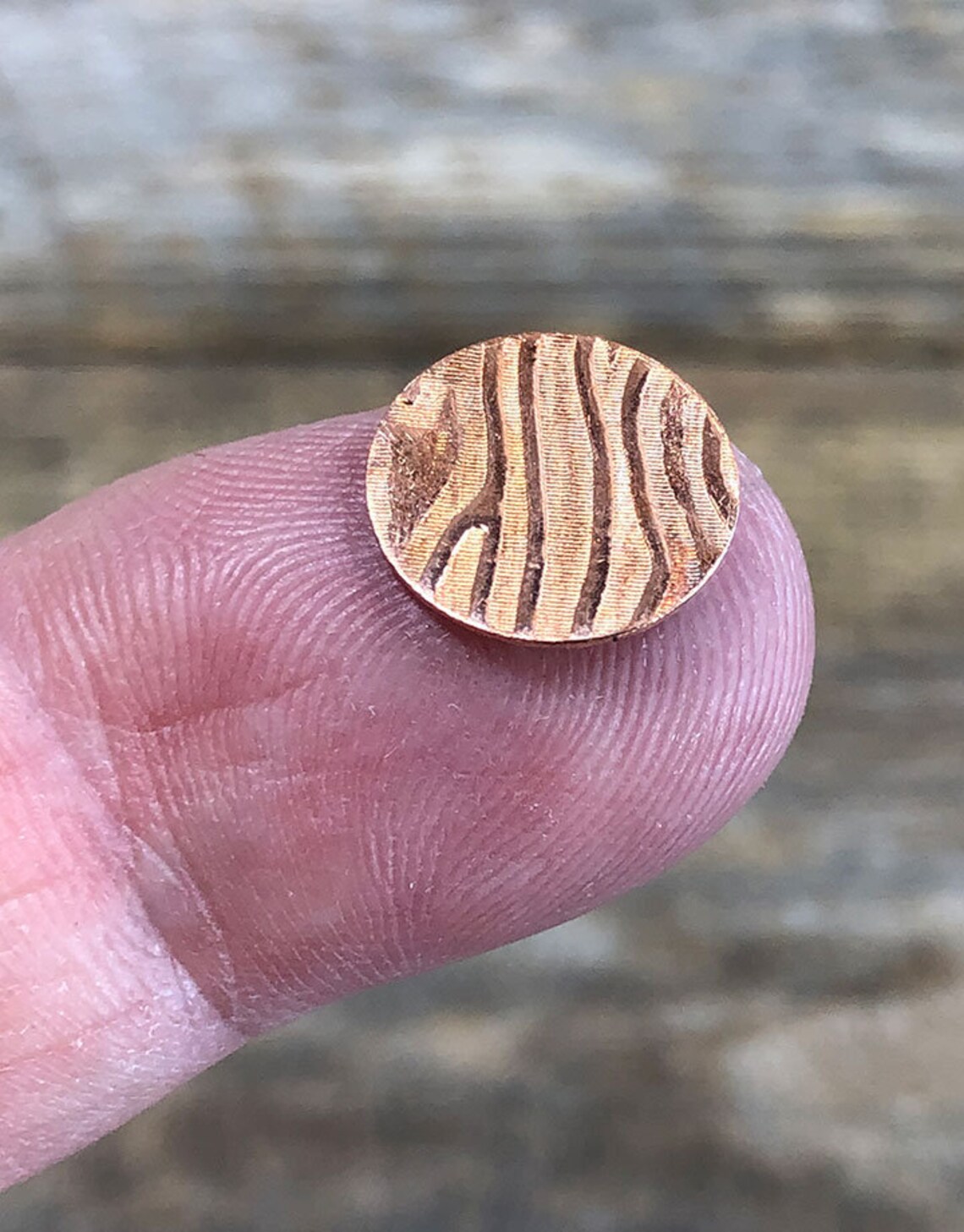 1" Copper Pattern Discs "mega Fingerprint" Pkg of 6 (CSP640) - Etsy