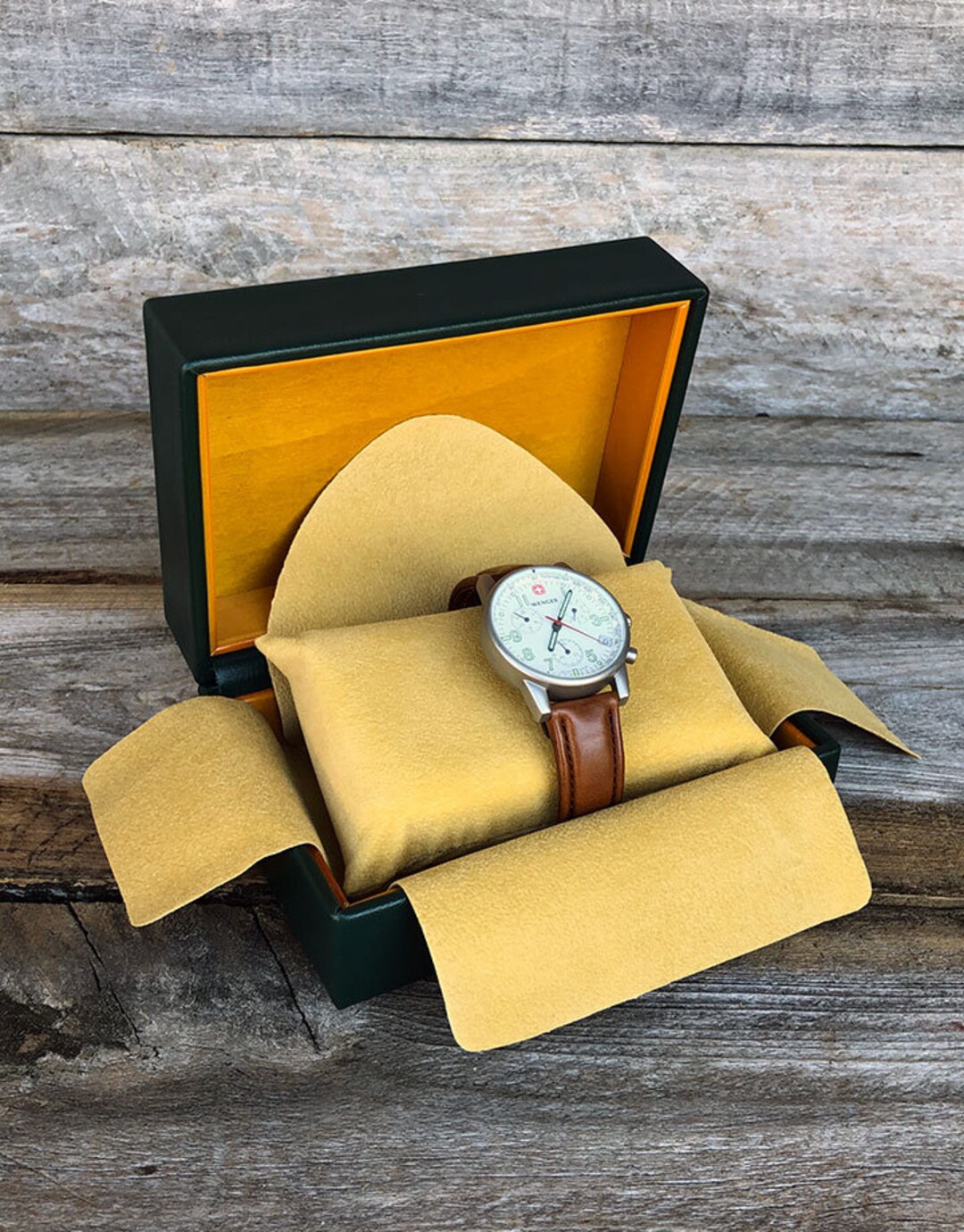 Deluxe Green Faux Leather Watch Box (DBX6000) - Etsy