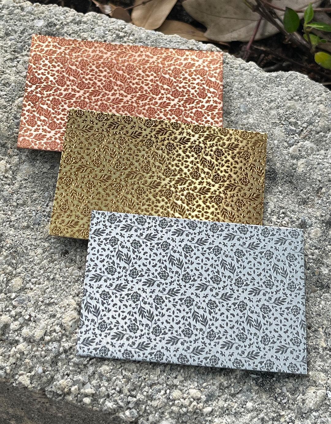 Laser Engraved Pattern Sheet (floral Zigzag) 3x2" (XLP0143) **choose ...