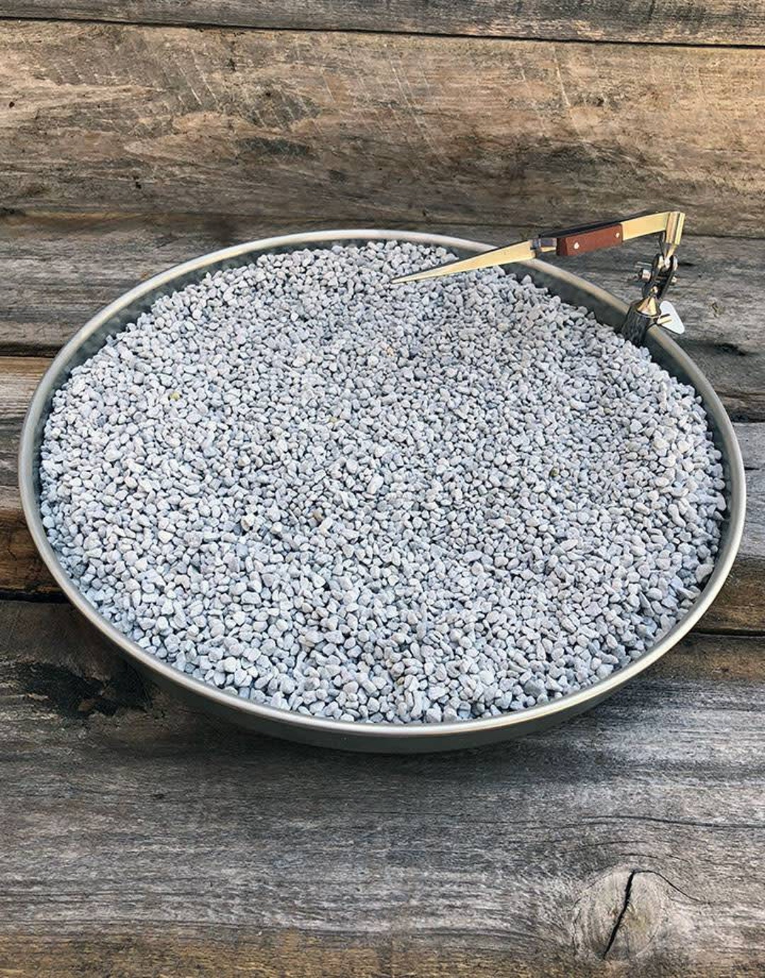 Annealing Pan 12'' With Pumice & Clamp on Third Hand (54.124) - Etsy