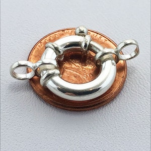 Sterling Silver Spring Ring Jumbo 14 X 3mm (each)(911s-35) - Etsy