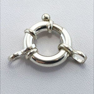 Sterling Silver Spring Ring Jumbo 14 X 3mm (each)(911s-35) - Etsy