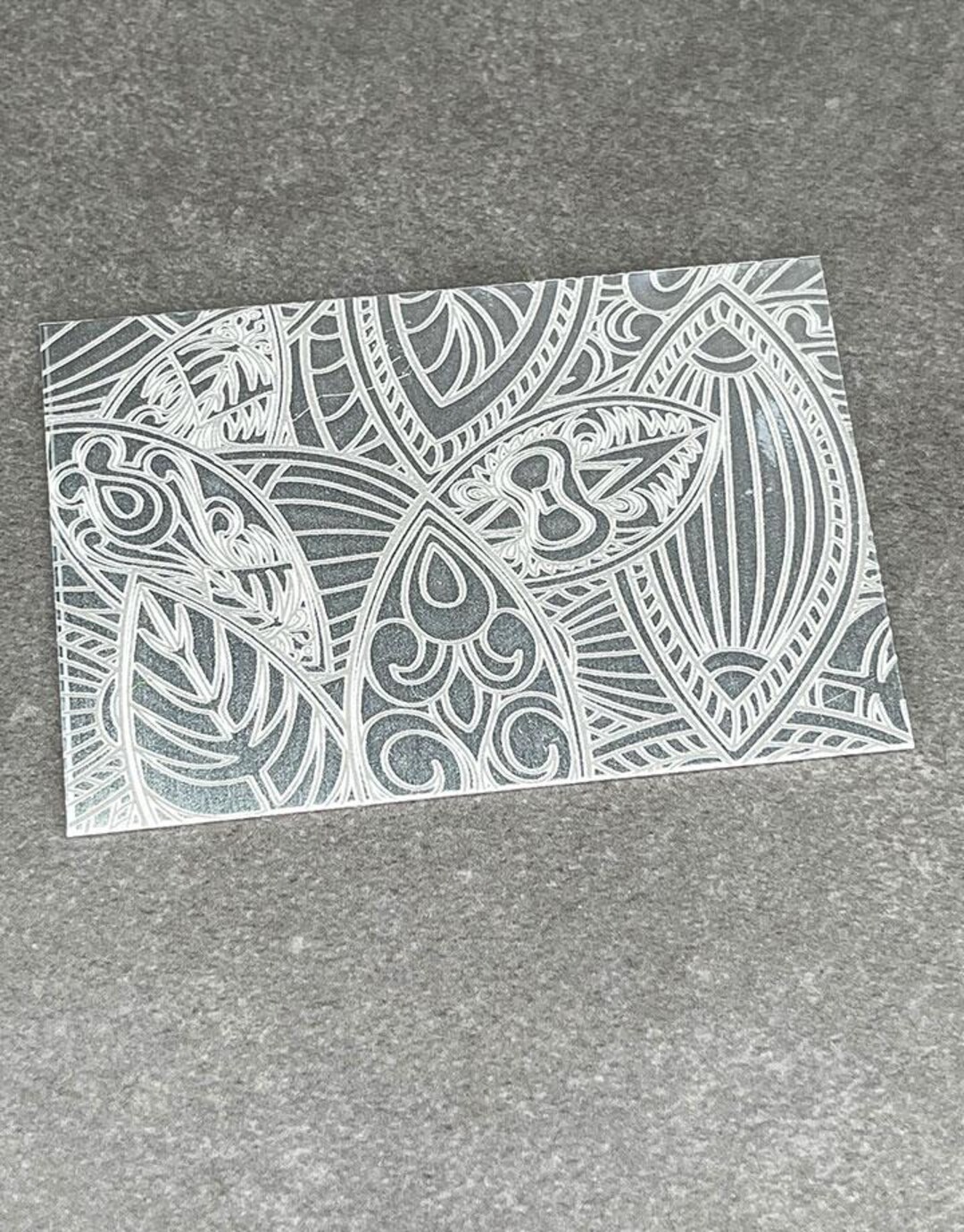 Laser Engraved Pattern Aluminum Sheet (abstract Shields) 3x2" (ALP0016 ...