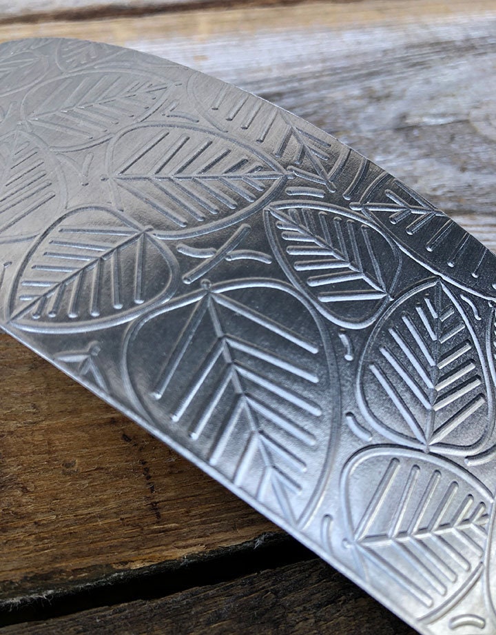 Patterned Aluminum Sheet leaves 2 X 6 - Etsy