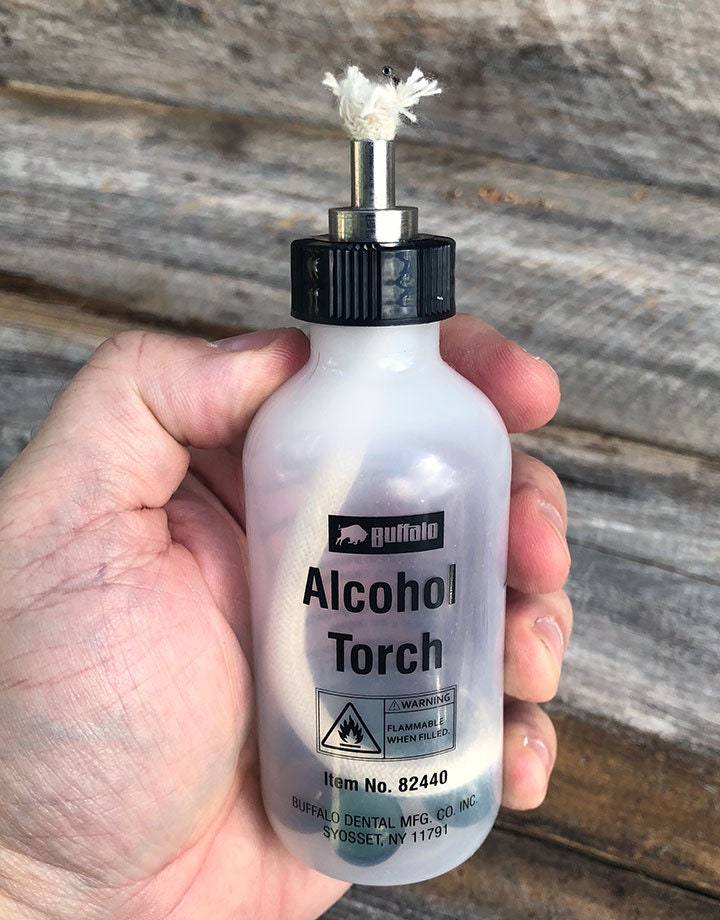 Dental Lab Equipment 4-Pack Alcohol Torch Set - 5 1/4" Denatured ...
