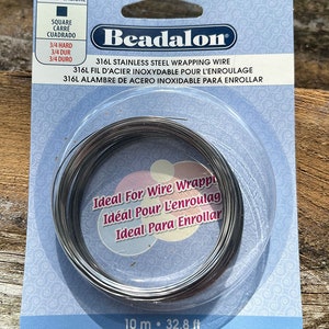 Stainless Steel Square Wire Coil From Beadalon (LSWXX) **choose Size ...