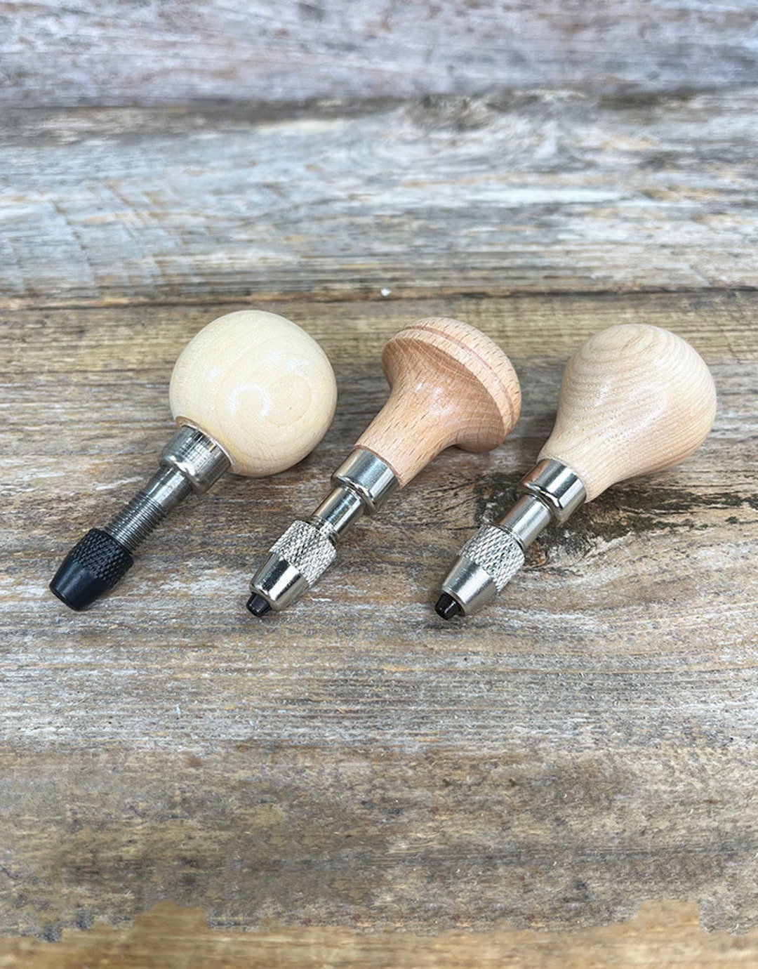 Wood Handle With 2 Collets (HN126X) **choose Shape** - Etsy