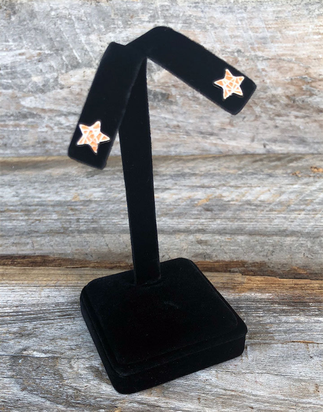 Black Value Velvet Earring Display Single 2-1/4 X 2-1/4 X 3-1/2h pack ...