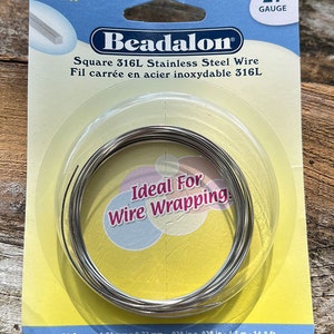 Stainless Steel Square Wire Coil From Beadalon (LSWXX) **choose Size ...