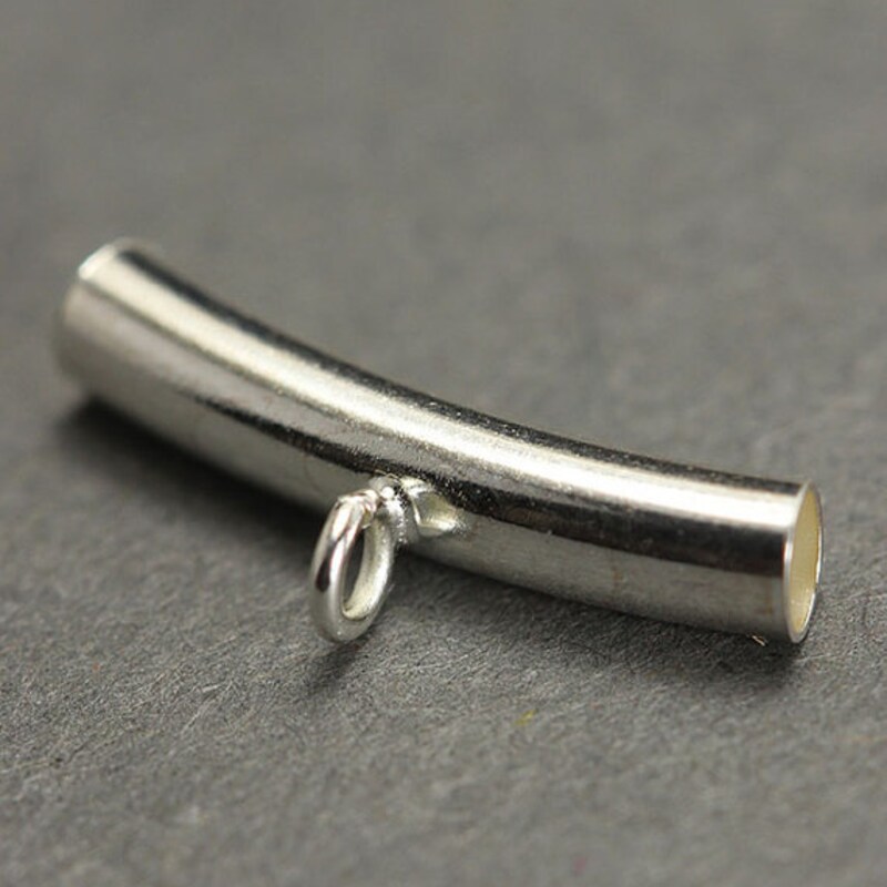 Silver Tube Scarf Bail - Etsy