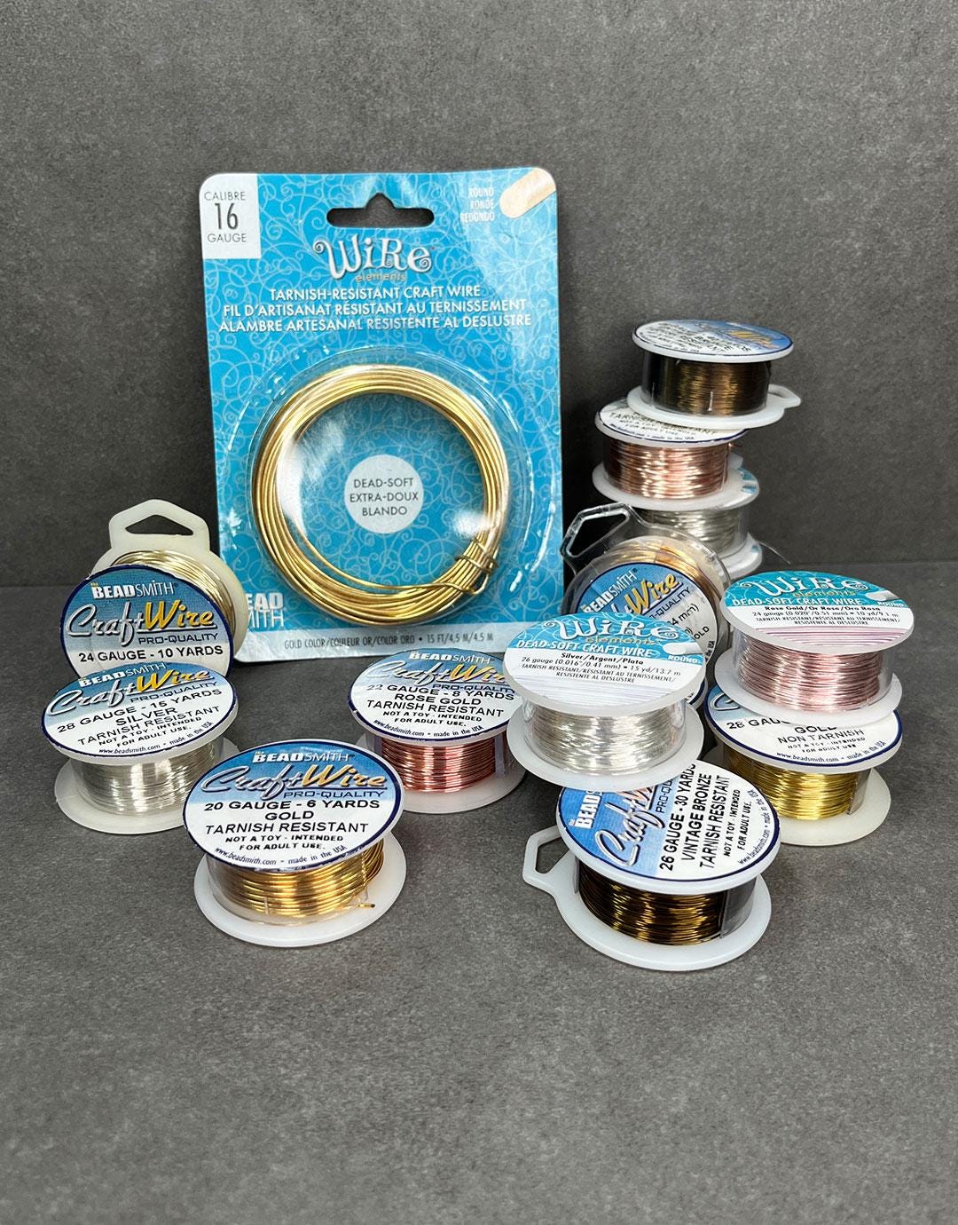Craft Wire Tarnish Resistant Round Wire Coil (WR67XX) **choose Size and ...