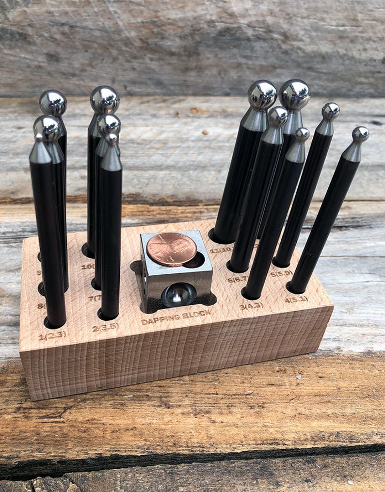 Mini Dapping Set With Block and 12 Punches (DA9414) - Etsy